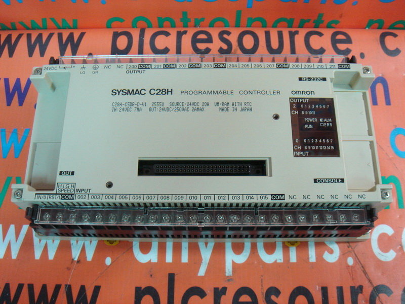 OMRON PROGRAMMABLE CONTROLLER SYSMAC C28H-C5DR-D-V1 RS-232C - 裕益科技自動化設備可程式編碼器PLC分散式控制系統DCS